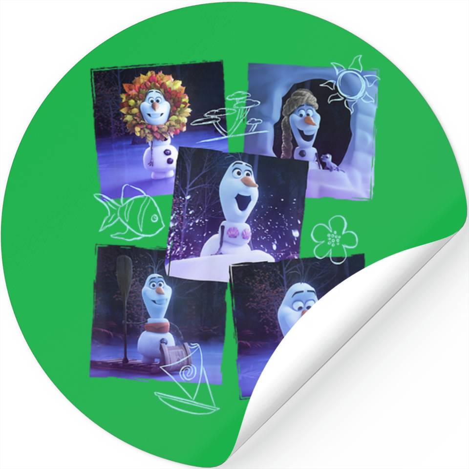 Disney Olaf Presents Classic Costume Panels Stickers | ID 21899836 by ...