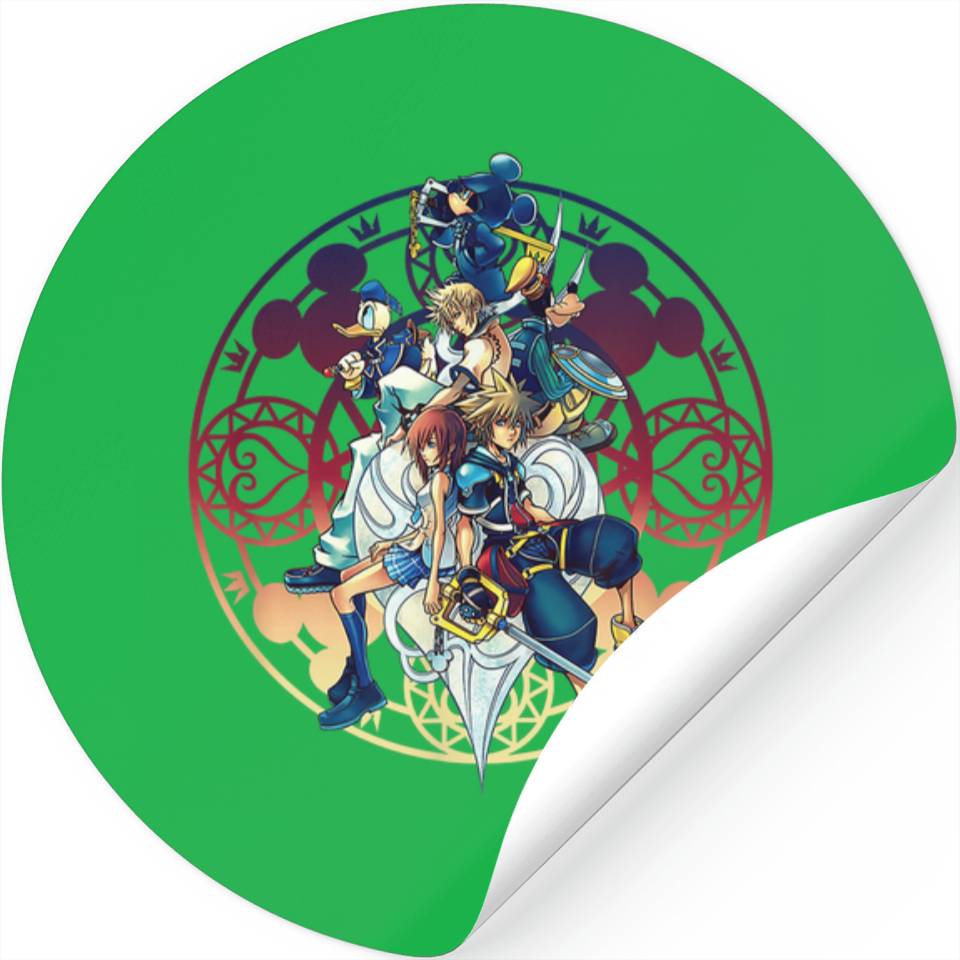 Disney Kingdom Hearts Group Shot Color Gradient Stickers | ID 21911591 ...