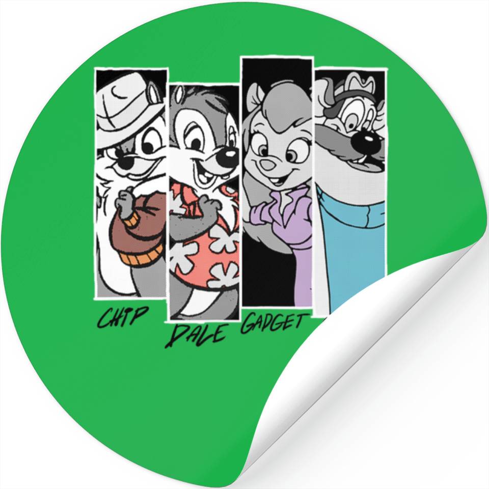 Disney Chip 'n' Dale Rescue Rangers Black And White Panels Stickers ...