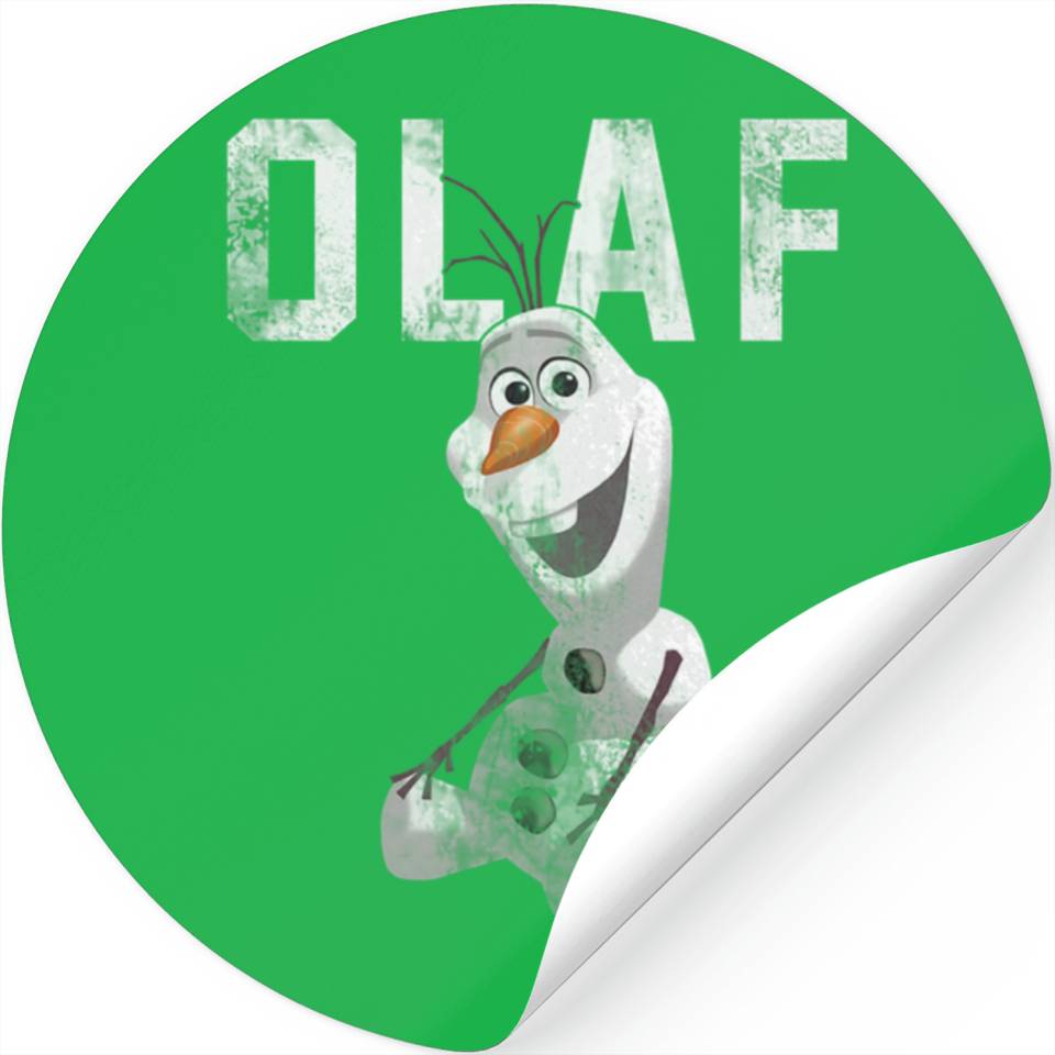 Disney Frozen Cute Olaf Distressed Big Chest Portrait Stickers | ID ...