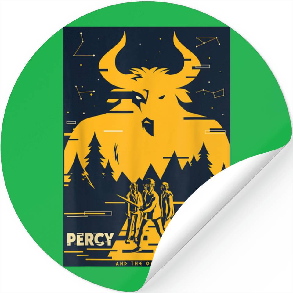 Disney Percy Jackson Three Heroes Against The Minotaur Stickers | ID ...