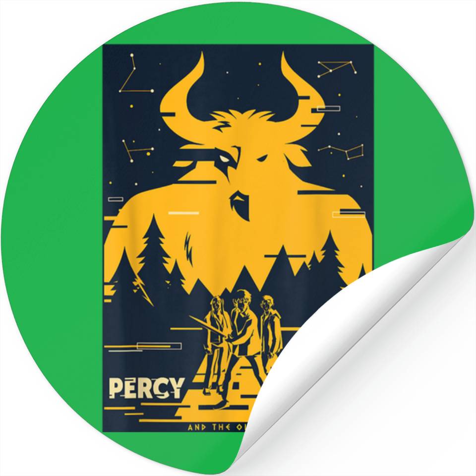 Disney Percy Jackson Three Heroes Against the Minotaur Stickers | ID ...