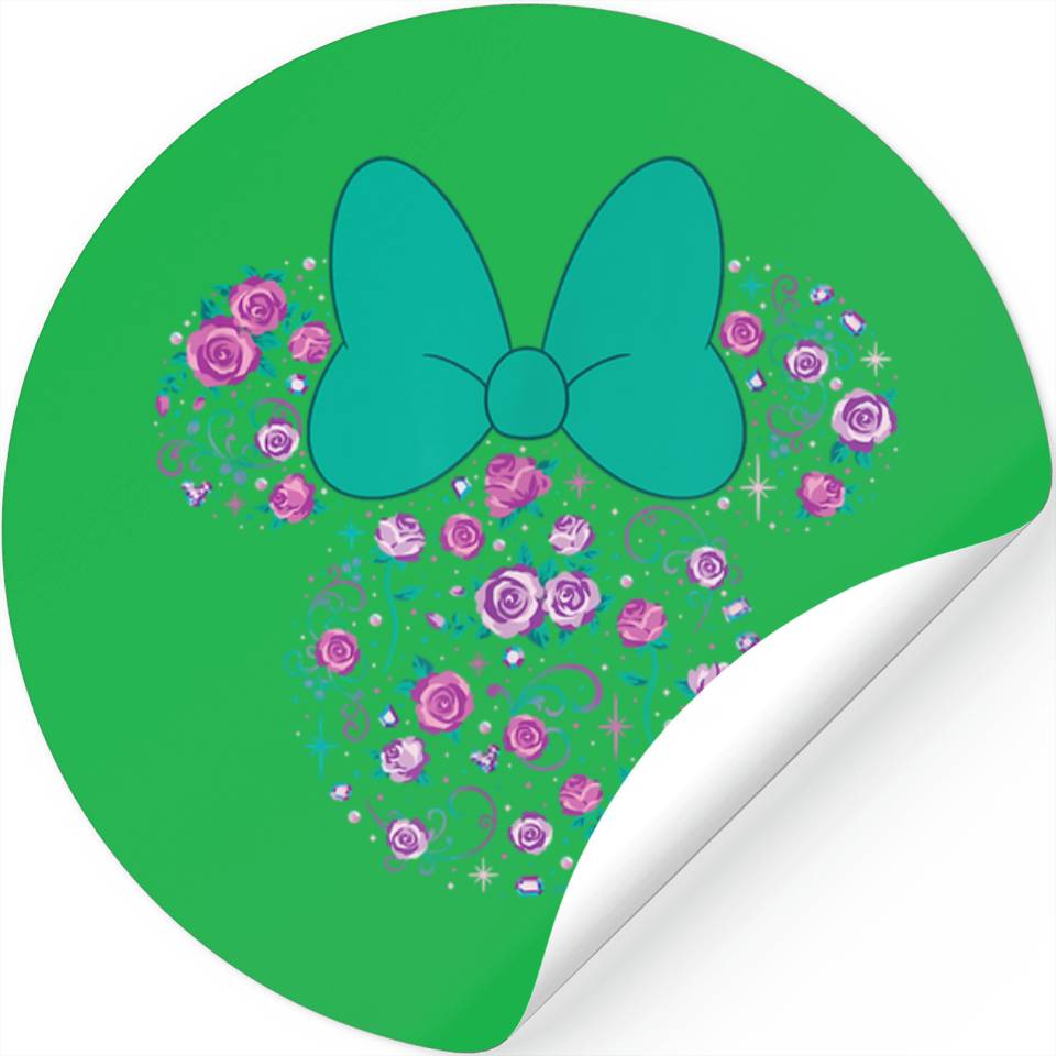 Disney Minnie Mouse June Birth Month Birthstone & Flowers Stickers | ID ...
