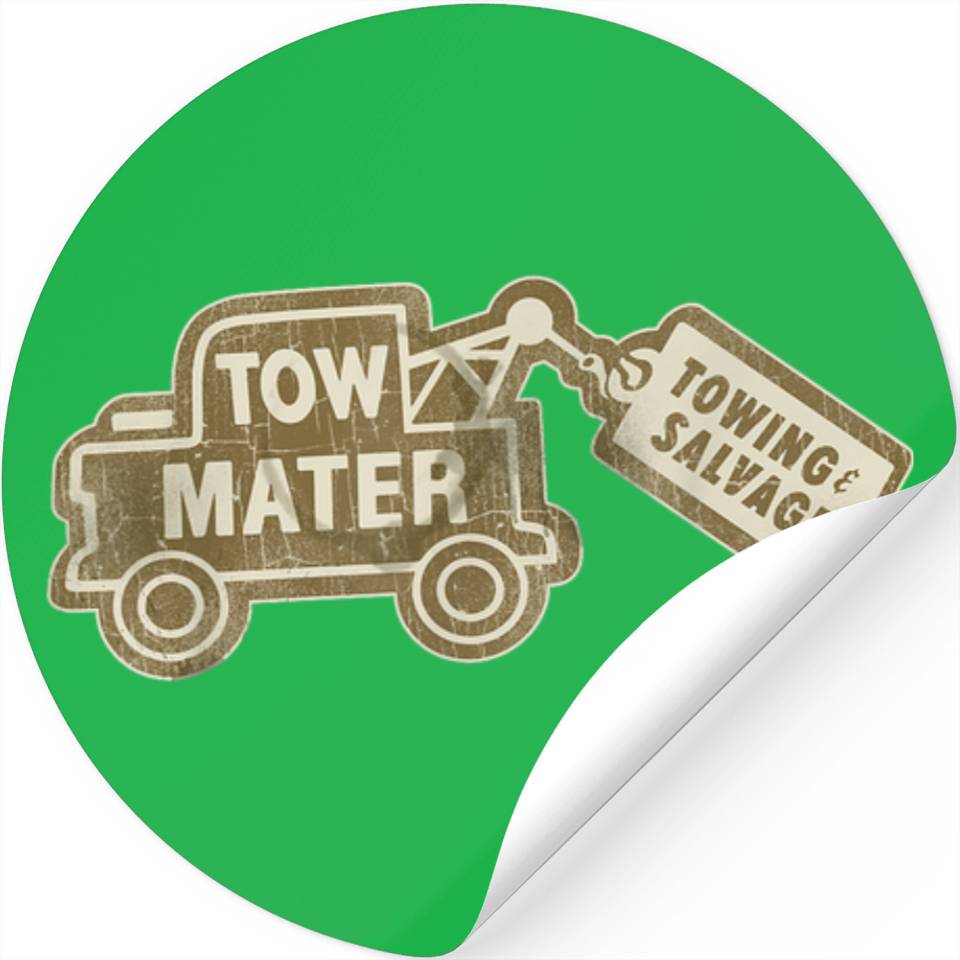 Disney Pixar Cars Tow Mater's Salvage Vintage Faded Logo Stickers | ID ...
