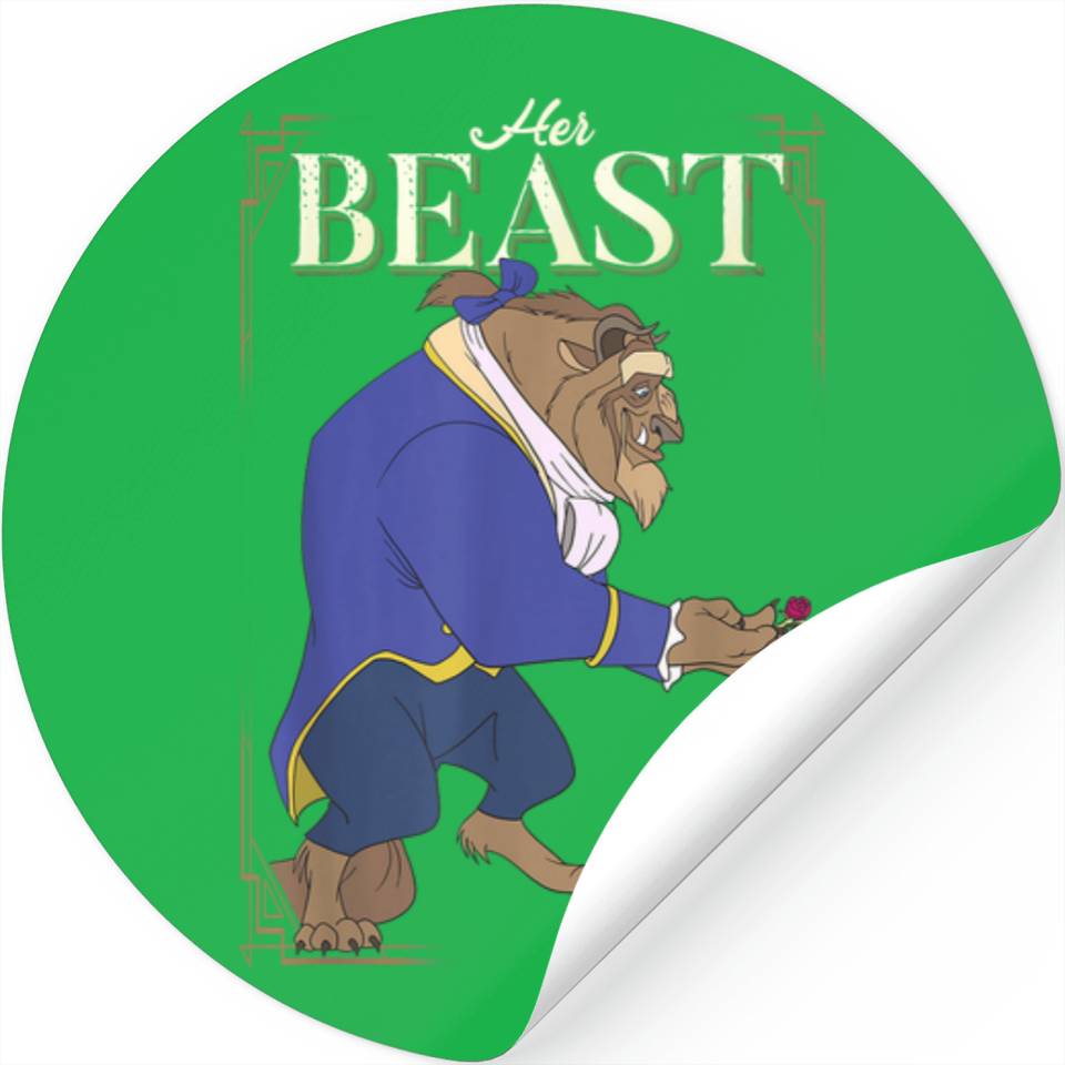 Disney Beauty and the Beast Her Beast Framed Por Stickers | ID 22046499 ...