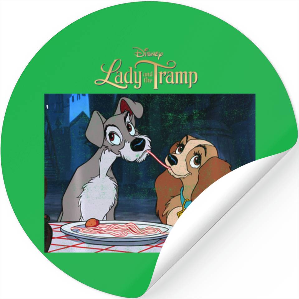 Disney Lady And The Tramp Iconic Scene Logo Stickers | ID 22155423 by ...