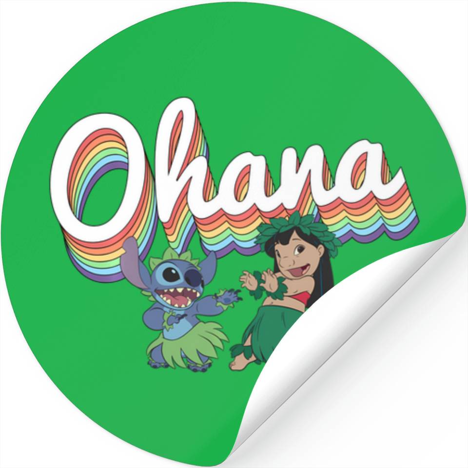 Disney Lilo Stitch Pride Ohana Rainbow Stickers | ID 22156496 by Ching ...