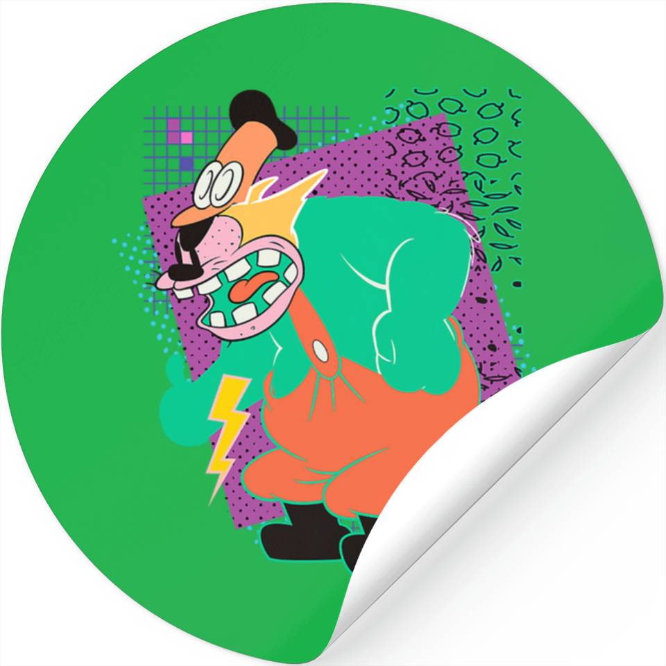 Disney Villains Peg-Leg Pete Retro ‘90s Vivid Colors Stickers | ID ...