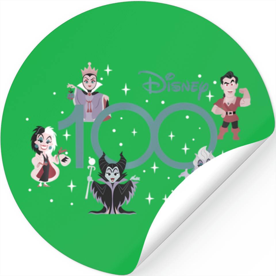 Disney 100 Disney Villains 100Th Anniversary Muted Cute D100 Stickers ...