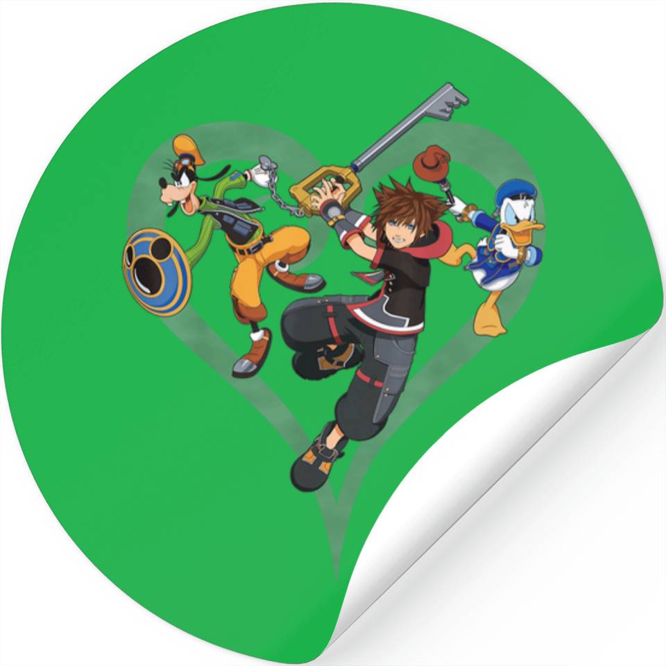 Disney Kingdom Hearts Sora Donald Goofy Action P Stickers | ID 22223131 ...