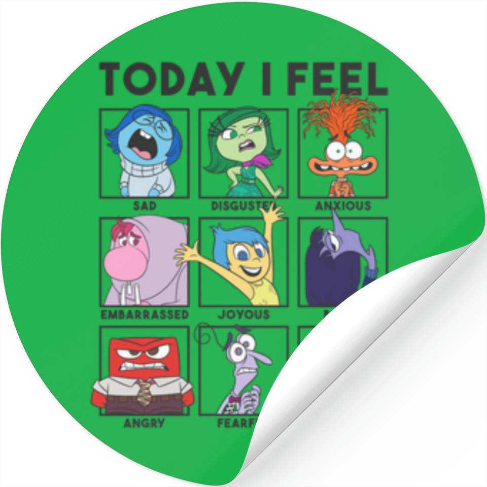 Disneyss Pixars Inside Out 2 Today I Feel Emotions Panels Stickers | ID ...
