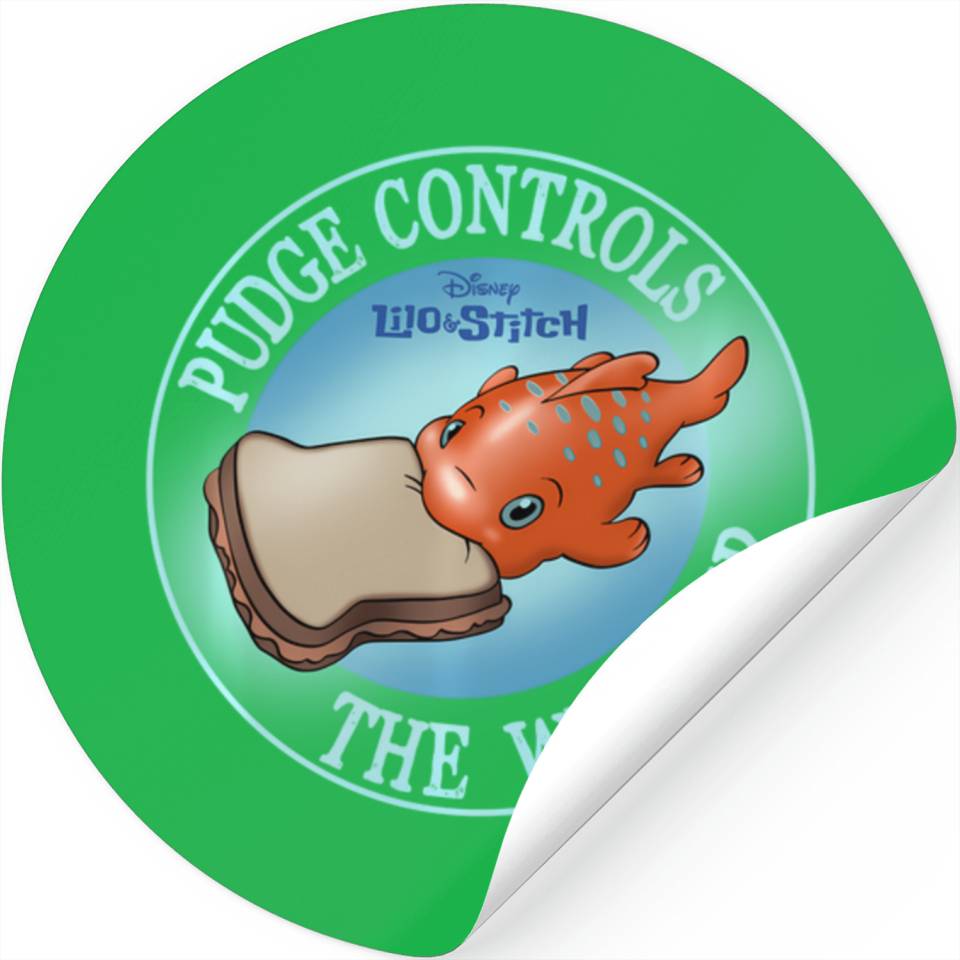 Disney Lilo Stitch Pudge Controls The Weather Poster Stickers | ID ...