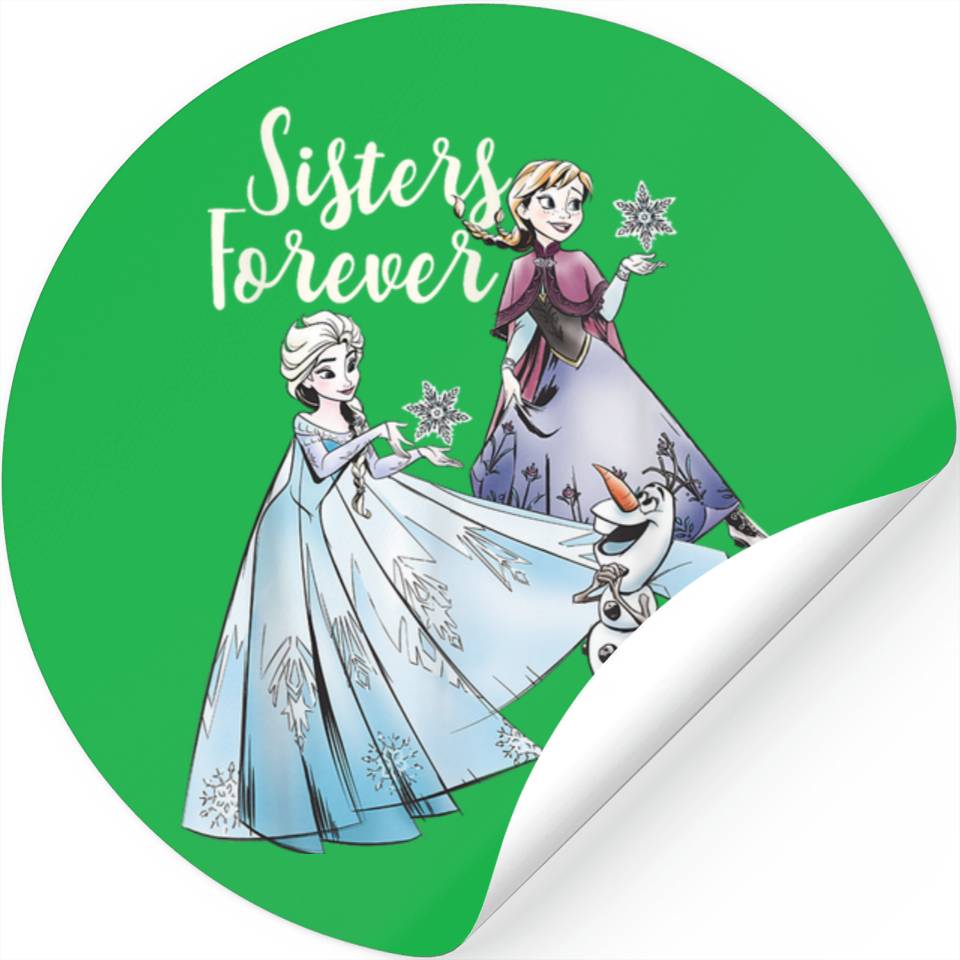 Disneyss Frozen Sisters Forever Elsa Anna Olaf Vintages Stickers | ID ...