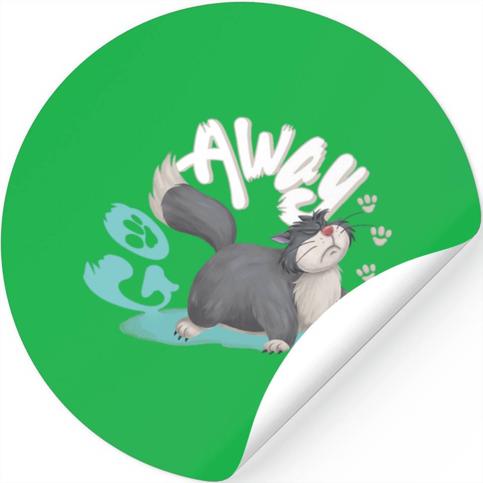 Disney Villains Lucifer Go Away Making A Mess Chest Poster Stickers ...