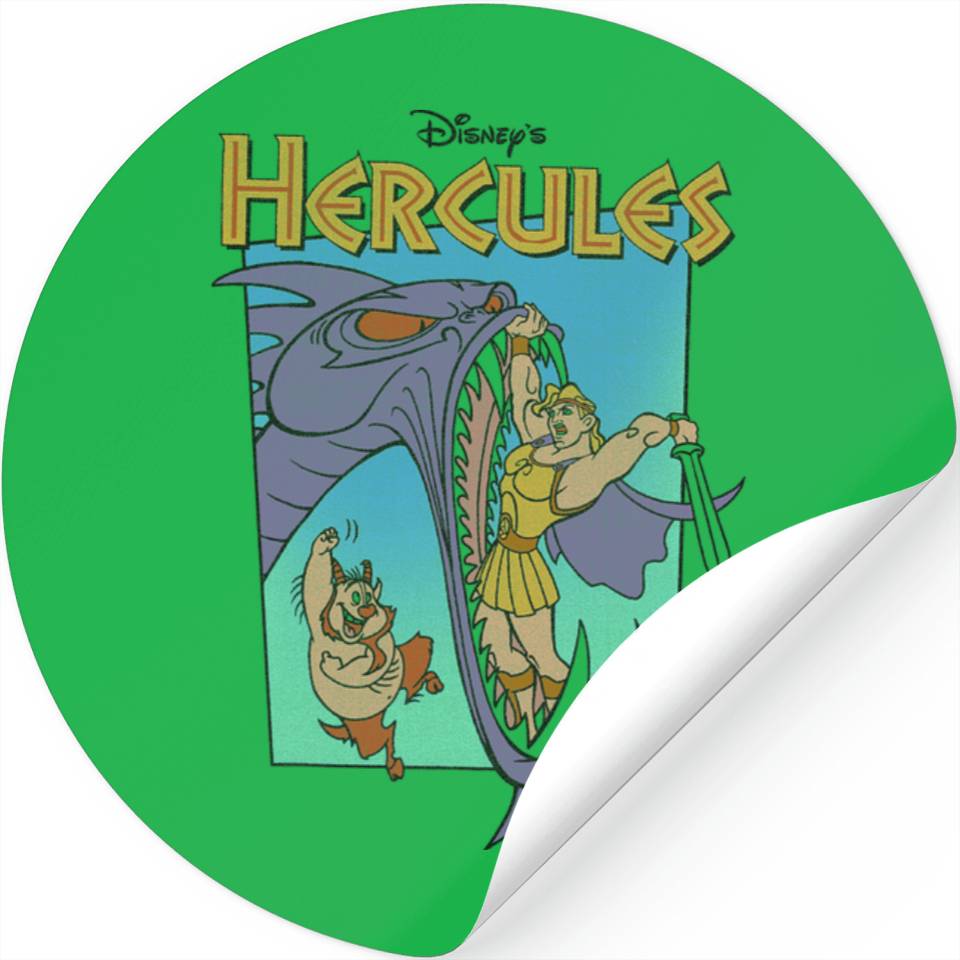 Disney Hercules Hydra Battle Retro Classic Movie Poster Stickers | ID ...