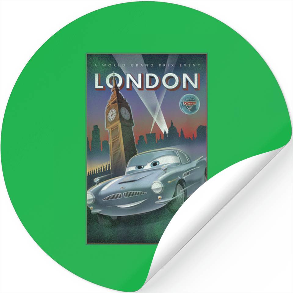 Disney Pixar Cars 2 Finn McMissile London Retro Stickers | ID 22891434 ...