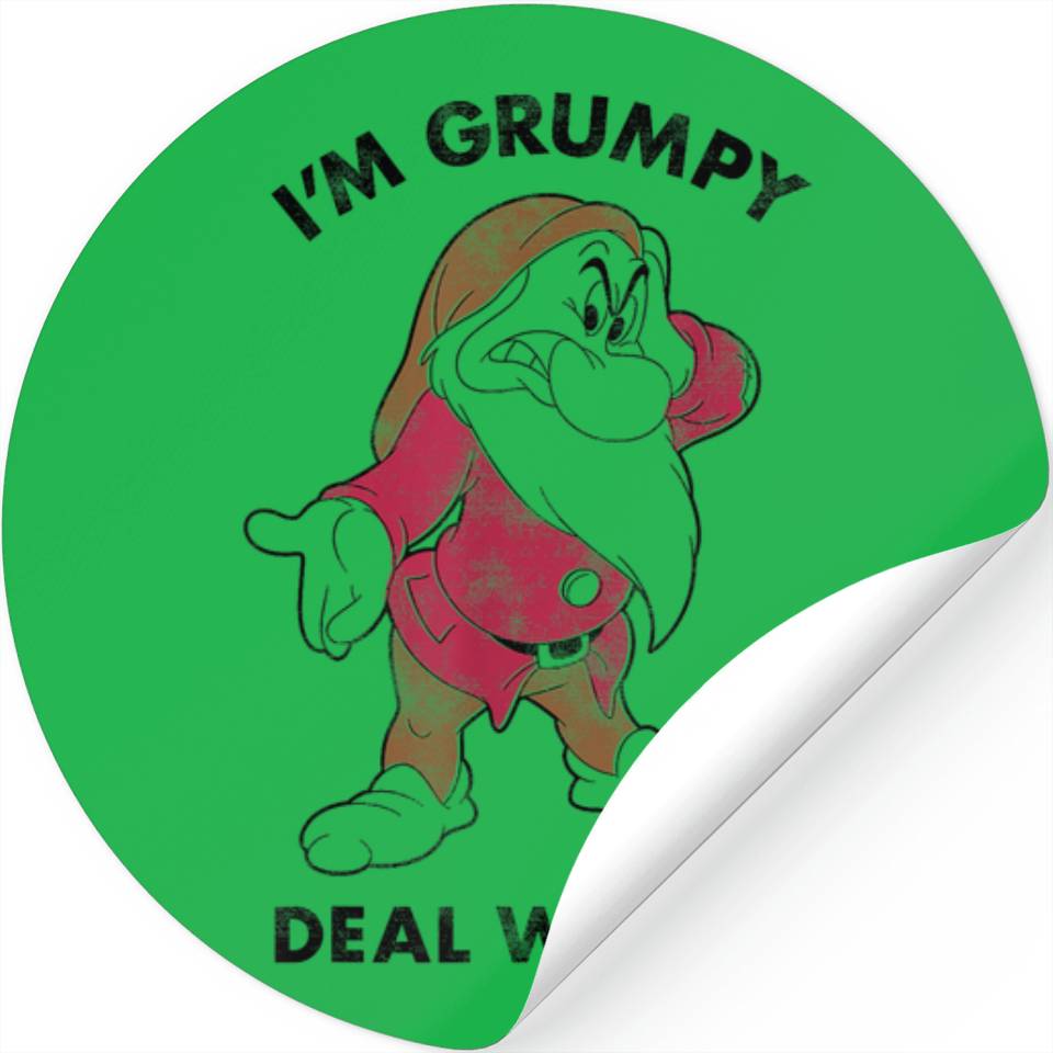 Disney Snow White Im Grumpy Deal With It Portrai Stickers | ID 22900707 ...