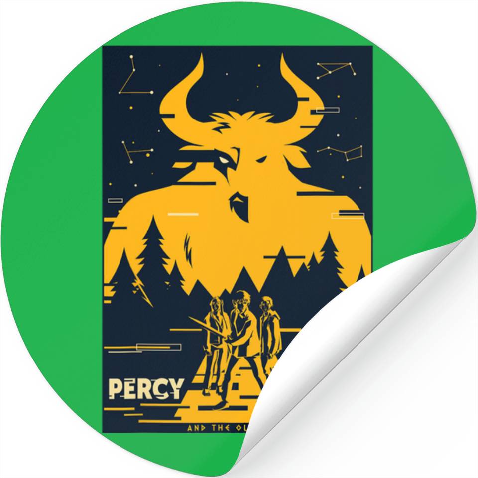 Disney Percy Jackson Three Heroes Against the Minotaur Stickers | ID ...