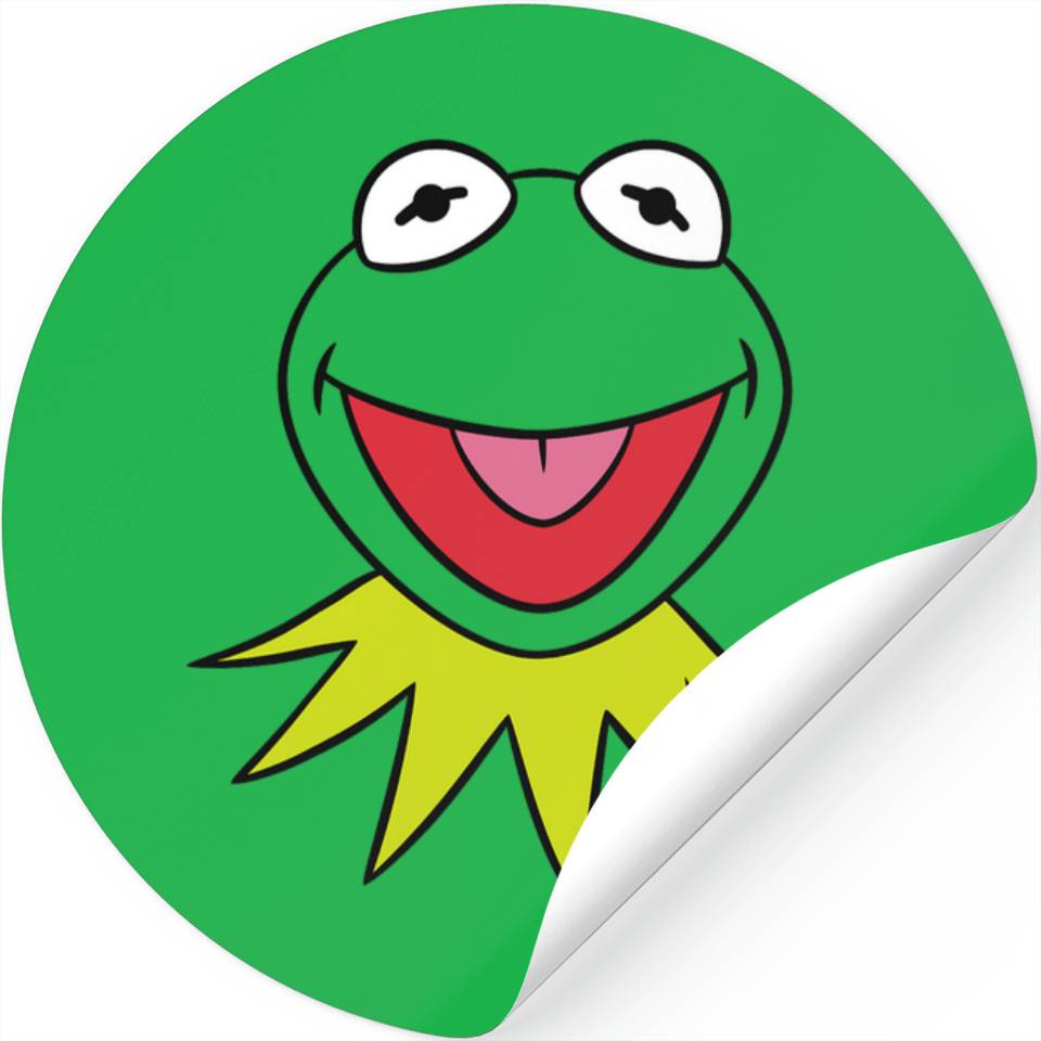 Disney The Muppets Kermit Big Face Vintage Portrait Stickers | ID ...