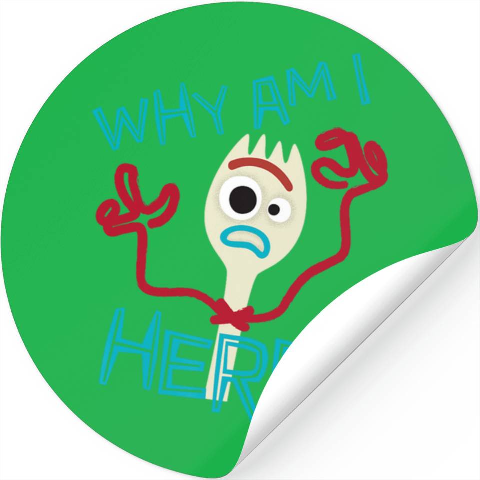 Disney Pixar Toy Story 4 Cute Forky Why Am I Here Logo Stickers | ID ...