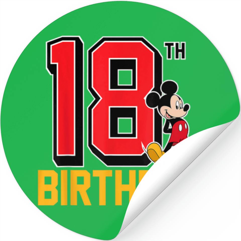 Disney Mickey Mouse 18th Birthday Stickers | ID 22985972 by BinaPatel ...