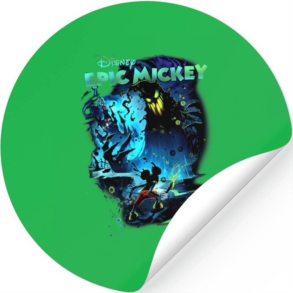 Disney Epic Mickey Shadow Blot Battle Poster Stickers | ID 22994543 by ...