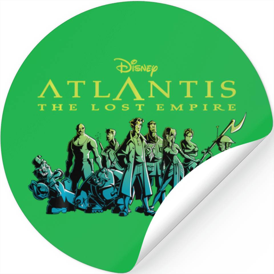 Disney Atlantis The Lost Empire Characters Gradient Stickers | ID ...
