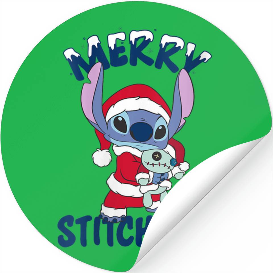Disney Lilo Stitch Christmas Merry Stitchmas Portrait Stickers | ID ...