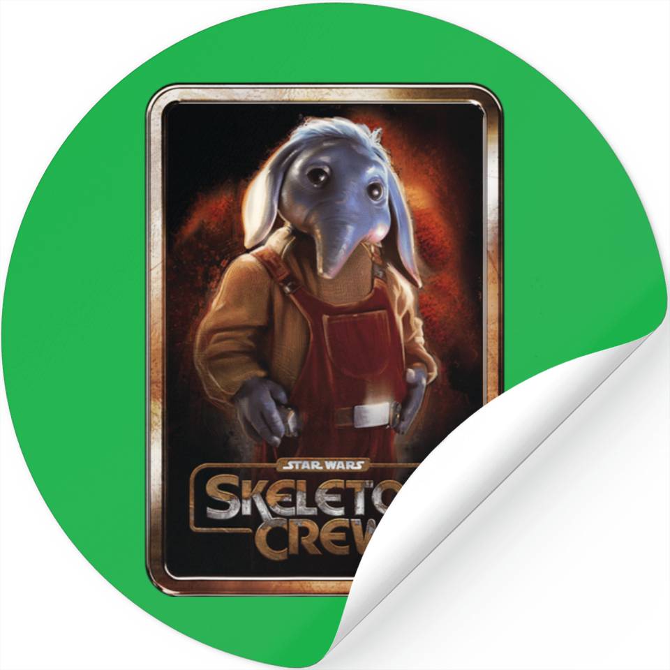 Star Wars Skeleton Crew Neel with Series Logo Disney Stickers | ID ...