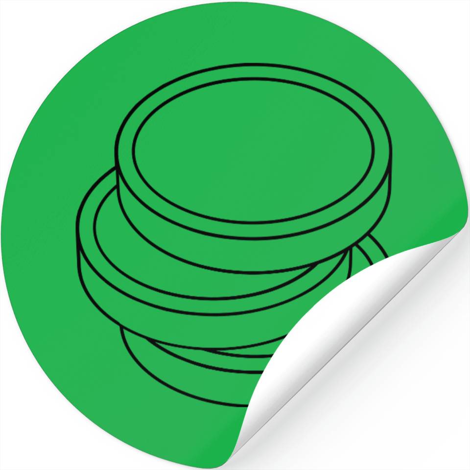 Three coins in a stack Stickers | ID 77292789 by Camila Fernandes ...