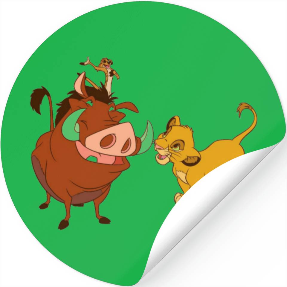 The Lion King Simba and Timon Disney Stickers | ID 20402876 by Dr jason ...