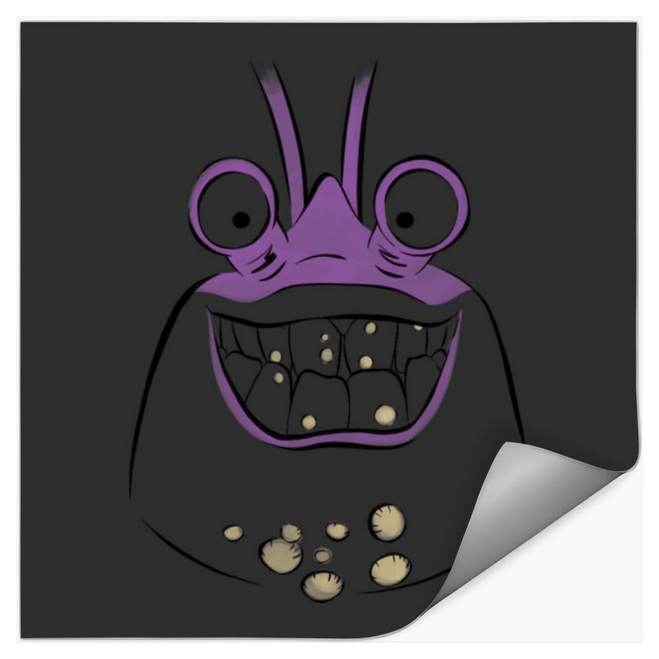 2 X 2 Black Disney Moana Tamatoa Crab Villain Big Face Costume Stickers