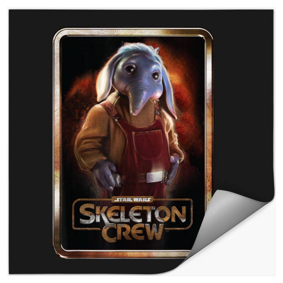 2" x 2" Black Star Wars skeletons Crew Neel With Series Logo Disney ...